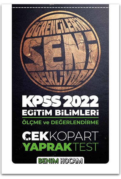 Benim Hocam Yayınları 2022 Eğitim Bilimleri Ölçme Değerlendirme Çek Kopart Yaprak Test