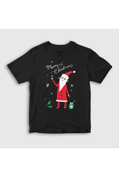 Presmono Çocuk Siyah Noel Baba V2 Santa Claus Yılbaşı T-Shirt Presmono Çocuk Siyah Noel Baba V2 Santa Claus Yılbaşı T-Shirt