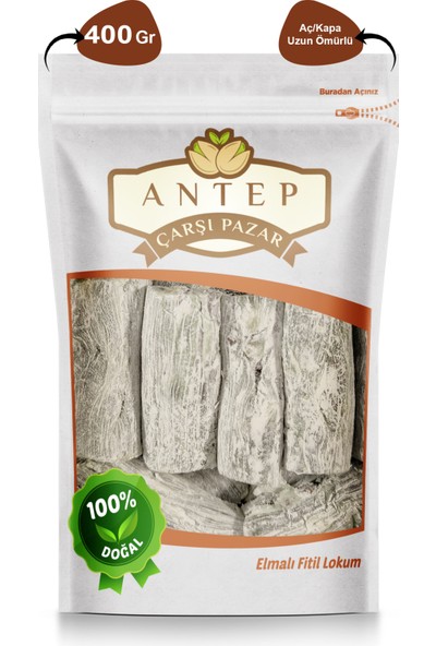 Antep Çarşı Pazar Elmalı Fıstıklı Fitil Lokum | 400 gr