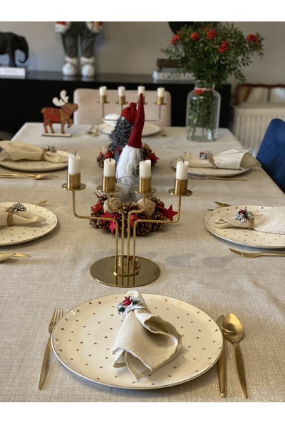 Vinebedding Mia Simli Gold Masa Örtüsü 150X260CM