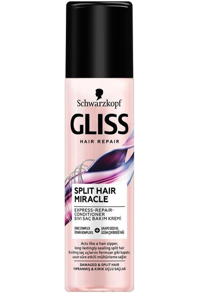 Gliss Schwarzkopf Glıss Splıt Hair Mıracle Sıvı Saç Kremi 200 ml