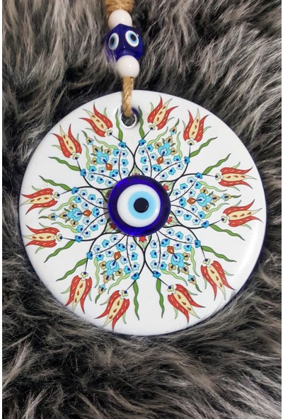 VD Desenli Nazar Boncuğu 14CMX35CM Jüt Ipli VD Desenli Nazar Boncuğu 14CMX35CM Jüt Ipli