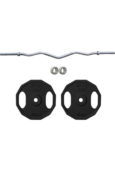 ACD Spor 2 Adet 10 kg Demir Döküm Plaka + Z Bar Set ACD Spor 2 Adet 10 kg Demir Döküm Plaka + Z Bar Set