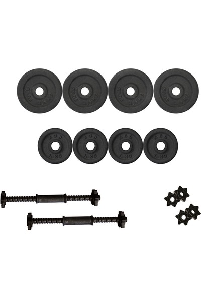 ACD Spor 15 kg Demir Döküm Dambıl Set