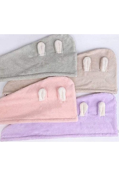 Pamuklu Saç Kurulama Bonesi Lastikli Havlu Saç Bonesi Pamuklu Saç Kurulama Bonesi Lastikli Havlu Saç Bonesi