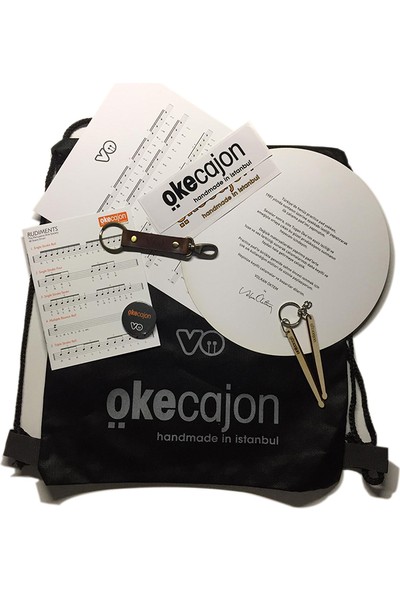 Okecajon V. Öktem Signature Practice Pads, 8 Inç Kauçuk Drum Pad, Davul Çalışma Pedi Okecajon V. Öktem Signature Practice Pads, 8 Inç Kauçuk Drum Pad, Davul Çalışma Pedi
