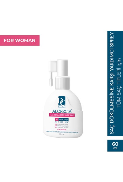 Alopecia Procapil ve IGF İçerikli Kadın Saç Spreyi 60 ML