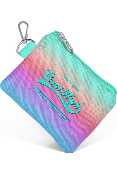 Coral High Su Yeşili Pembe Degradeli Bozuk Para Çantası 21772