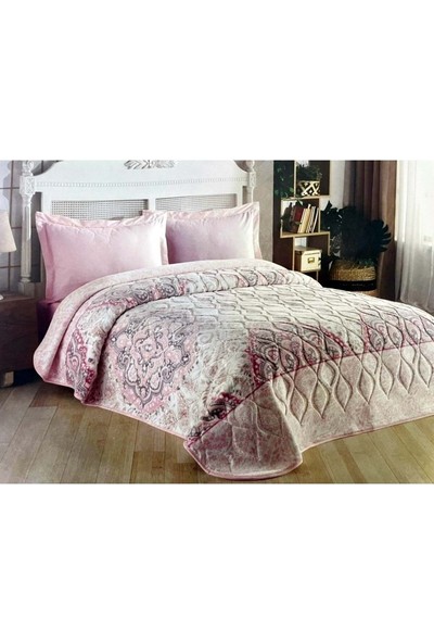 Kristal Çift Kişilik Battaniye - Eliz Pembe Kristal Çift Kişilik Battaniye - Eliz Pembe