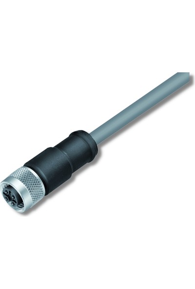 Izmir Enerji M12 4 Pın Düz Dişi 1 Metre Kablolu Sensör Soketi Izmir Enerji M12 4 Pın Düz Dişi 1 Metre Kablolu Sensör Soketi