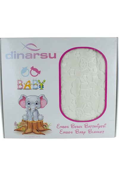 Dinarsu 100X120 Embos Kutulu Kabartma Bebek Battaniyesi 12297 Dinarsu 100X120 Embos Kutulu Kabartma Bebek Battaniyesi 12297