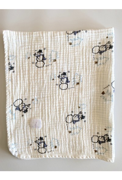 Milly&Molly Snowman 4 Kat Müslin Battaniye