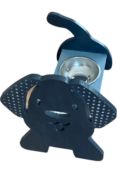 Tasarloxi Ikili Ahşap Kedi Köpek Mama Yemek Su Kabı 300 ml Tasarloxi Ikili Ahşap Kedi Köpek Mama Yemek Su Kabı 300 ml