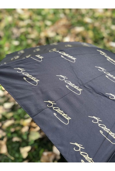 pazarshops Bayan Şemsiye Atatürk Imzalı Lüx Kırılmaz Özellikli PAZAZR10610ŞEMSIYE