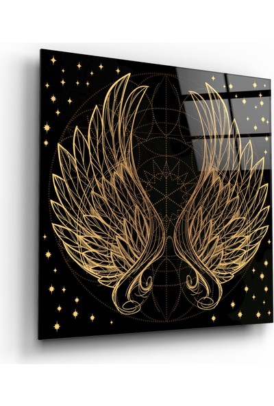 Pi Dekorasyon Melek Kanadı Cam Tablo Pi Dekorasyon Melek Kanadı Cam Tablo