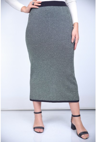 Sude Hnts Kadın Siyah Triko Etek 6225-1 Sude Hnts Kadın Siyah Triko Etek 6225-1