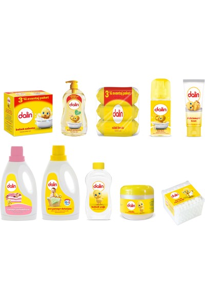 Dalin Bebek Bakım Seti 10 Parça
