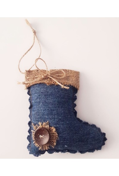 Vizyoner Dükkan Kot Tasarım Yılbaşı Süsü Yılbaşı Çorabı / Shocks