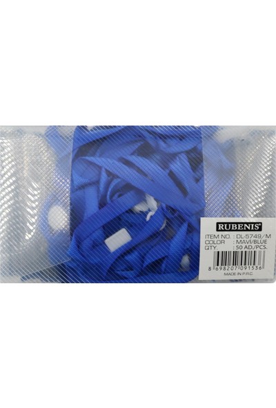 Rubenis DL-5749 İpli Yaka Kartı Mavi 50'li Rubenis DL-5749 İpli Yaka Kartı Mavi 50'li