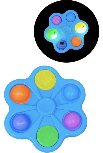 Roseroi Işıklı Stres Çarkı Pop It Fidget Push Bubble Duyusal Popit Hand Spinner Roseroi Işıklı Stres Çarkı Pop It Fidget Push Bubble Duyusal Popit Hand Spinner