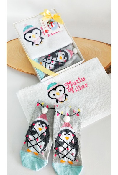 Miyaevent Yılbaşı Çorabı ve Havlusu