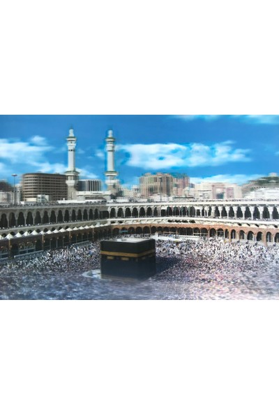 ERPA ToysShop 5d Elmas Boyama Ekstra Çözünürlüğe Sahip Kabe Resmi Mekke Tablosu 40X60 cm