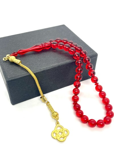 Hediye Kutusu Sistemli Toz Kehribar Tesbih