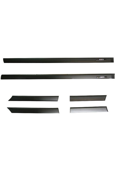 FEBI Bmw Uyumlu E36 M3 2 Kapı Kapı Çıta Seti M Logolu Klipsleri Ile Birlikte