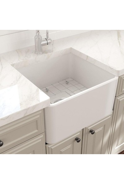 Bocchi Lavello Mutfak Eviyesi 50 cm Parlak Beyaz 1136-001-0120-03 Bocchi Lavello Mutfak Eviyesi 50 cm Parlak Beyaz 1136-001-0120-03