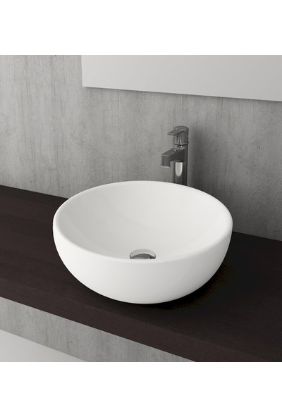 Bocchi Venezia Çanak Lavabo 45 cm Parlak Beyaz 1119-001-0125 Bocchi Venezia Çanak Lavabo 45 cm Parlak Beyaz 1119-001-0125