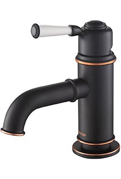 Bocchi Burlington Tek Kollu Lavabo Bataryası Antik Siyah 1004 0001 Ab