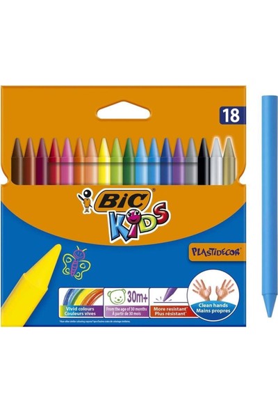 Bic 18 Renk Mum Boya