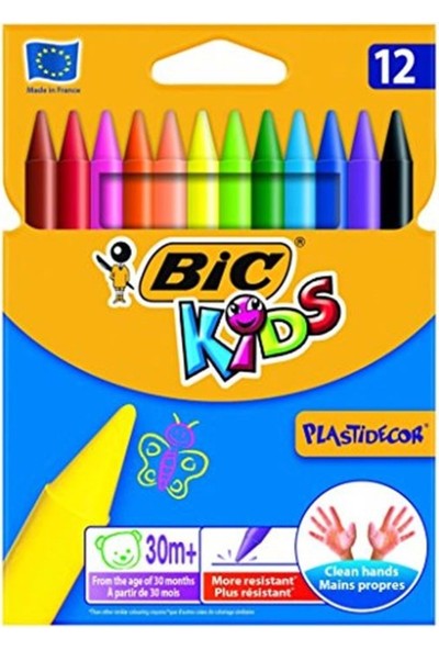 Bic 12 Renk Mum Boya