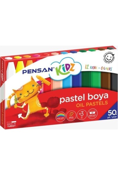Pensan 12 Renk Pastel Boya Pensan 12 Renk Pastel Boya