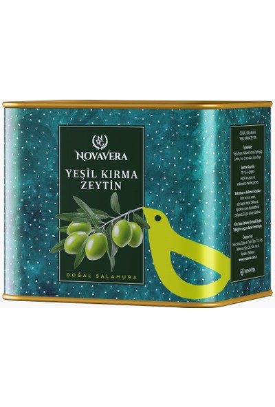 Novavera Yeşil Kırma Zeytin Büyük Boy 1 kg Novavera Yeşil Kırma Zeytin Büyük Boy 1 kg