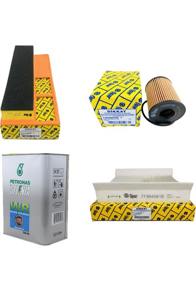 Opar Fiat Fiorino Euro 4 1.3 D Multijet 16V Filtre Bakım Seti 2008-SONRASI [3+1-OTODEPOSUSET4747A]