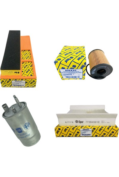 Opar Fiat Fiorino Euro 4 1.3 D Multijet 16V Filtre Bakım Seti 2008-SONRASI [4LÜ-OTODEPOSUSET4747C]