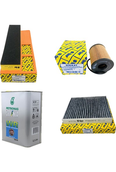 Opar Fiat Fiorino Euro 4 1.3 D Multijet 16V Filtre Bakım Seti 2008-SONRASI [krbn 3+1-OTODEPOSUSET4747E]