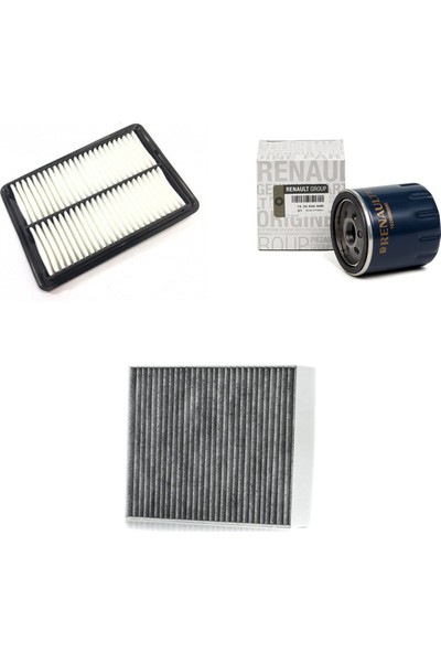Mais Renault Kadjar 1.5 Dci Filtre Bakım Seti 2015-2020 Model 110 Bg [karbon 3LÜ-OTODEPOSUSET6464F]