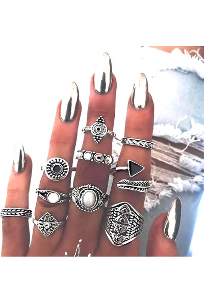 Pelin Aksesuar Çoklu Yüzük Seti