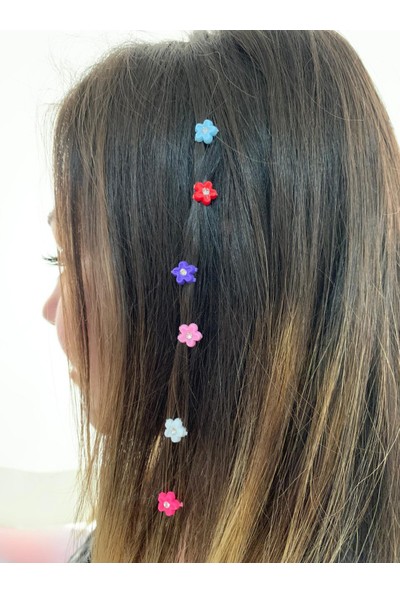 Pelin Aksesuar Taşlı Çiçekli Saç Boncuğu