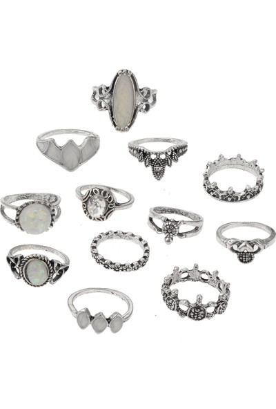 Pelin Aksesuar Çoklu Yüzük Seti