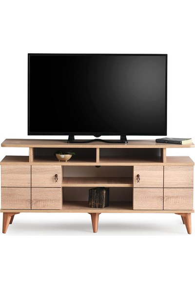 Mapa 130 cm Artı Kapak Raflı Tv Sehpası Mapa 130 cm Artı Kapak Raflı Tv Sehpası