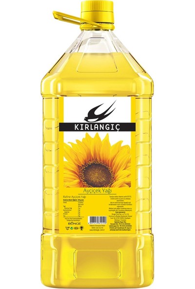 Kırlangıç Ayçiçek Yağı 4 lt