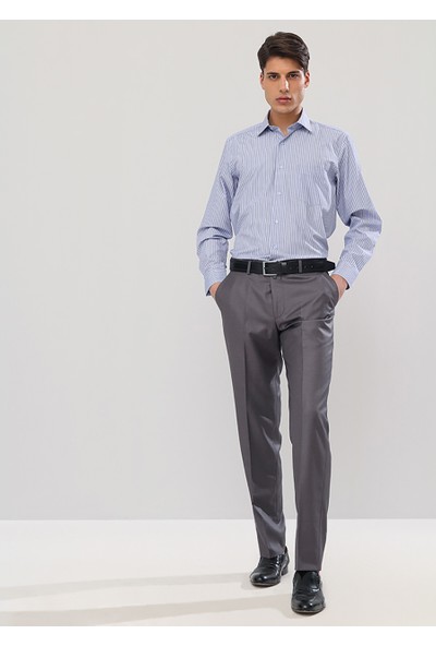 Varetta Erkek Koyu Füme Poliviskon Kumaş Pantolon