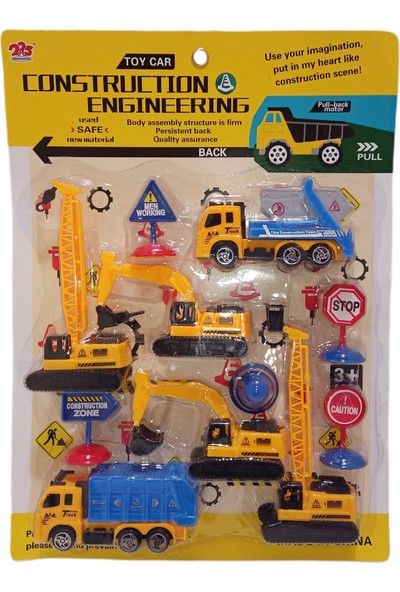 Eğitici Süper Inşaat Seti Oyuncak Kamyon ve Kepçeli Eğitici Süper Inşaat Seti Oyuncak Kamyon ve Kepçeli