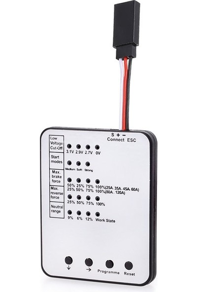 Surpass KS-100010-11 LED Li Hız Kontrol Esc Proğramlama Kartı