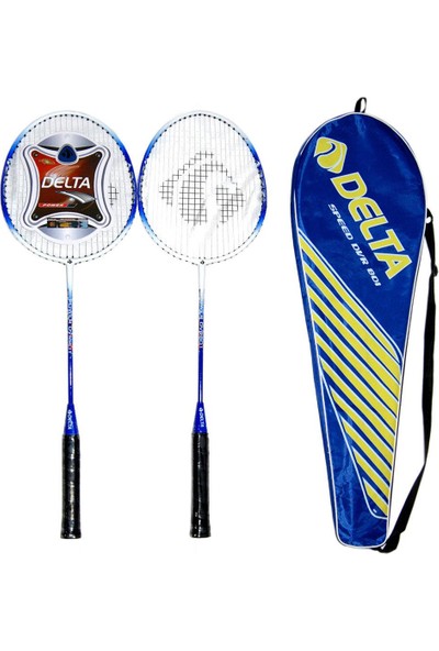 Delta Tek Parça 2 Adet Çiftli Badminton Raketi Çantalı Seti Delta Tek Parça 2 Adet Çiftli Badminton Raketi Çantalı Seti