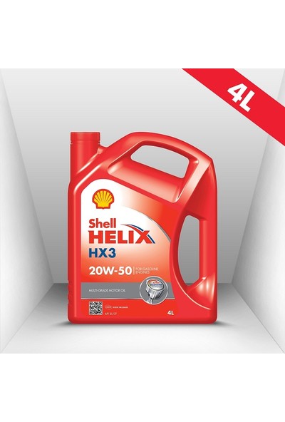 Shell Helix HX3 20W-50 4 Litre Motor Yağı ( Üretim Yılı: 2021 ) Shell Helix HX3 20W-50 4 Litre Motor Yağı ( Üretim Yılı: 2021 )