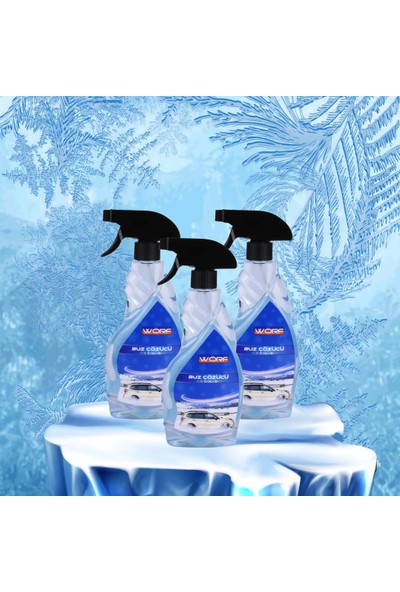 Wörf Oto Cam Buz Çözücü Sprey 500 ml 3'lü
